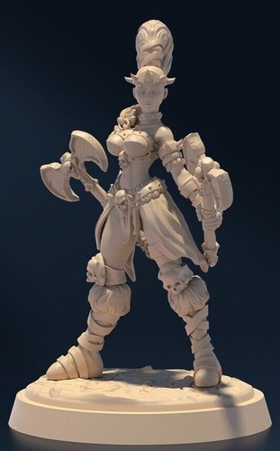 Chaos Barbarian Warrior Fighter Pinup B D&D Pathfinder Fantasy 3D Print NSFW | eBay