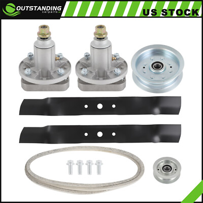 DECK KIT BLADE SPINDLE BELT IDLER FOR JOHN DEERE L100 L110 L118 L111 42 ...