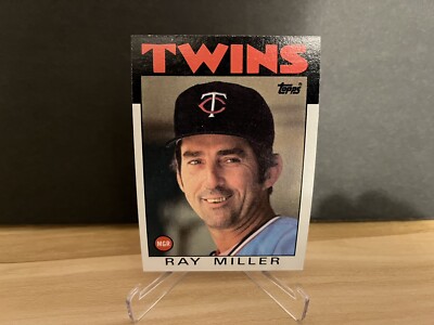 1986 MLB Topps Ray Miller #381 Twins Checklist Rookie Card - From ...