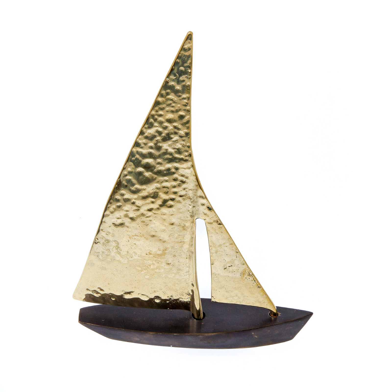 Sailing Boat Handmade of Solid Brass Metal, Nautical Decor, Brown ...