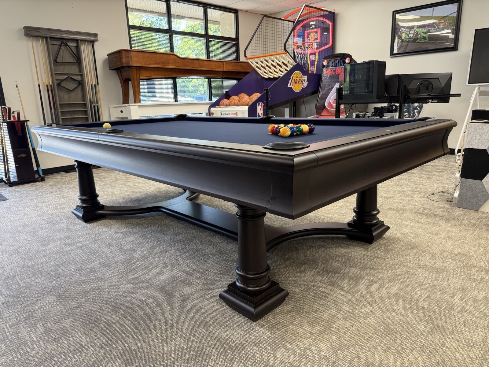 Brunswick Lexington Pool Table | Size 9' | Cherry Finish | Delivery ...