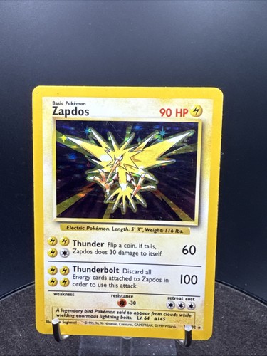 Pokémon TCG Zapdos Base Set 16/102 Holo Unlimited Holo Rare | eBay