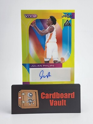 2023 Leaf Vivid Julian Philips Autograph #BA-JP2 Yellow 25/50 | eBay