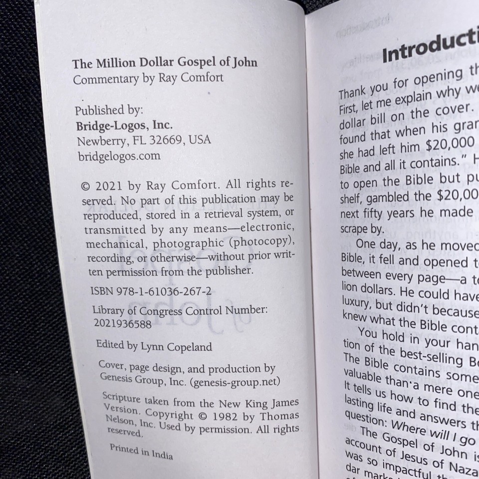 The Million Dollar Gospel of John : Commentary by Ray Comfort 2021 ...