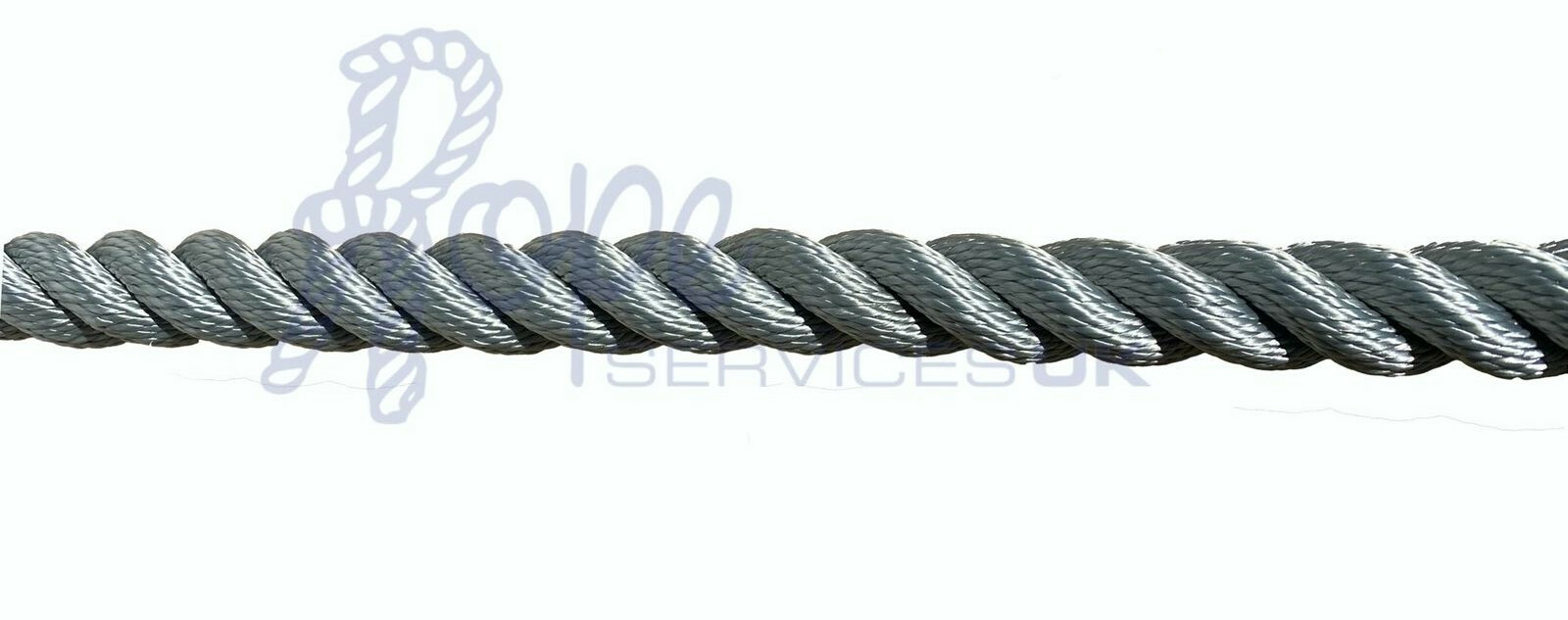 3 Strand Grey Garden Decking Rope, Decoration Handrail Barrier Outdoor ...