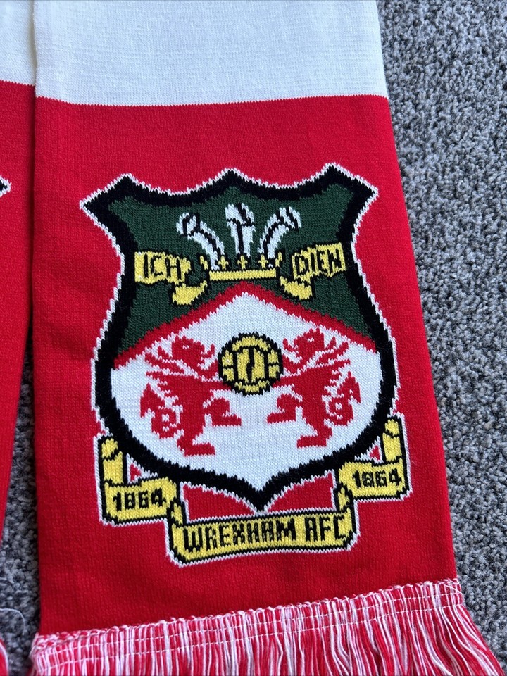 Wrexham AFC scarf Red White Football | eBay UK