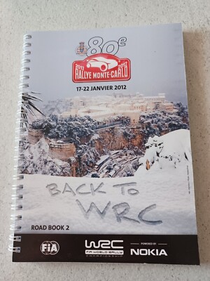 ROAD BOOK RALLYE MONTE CARLO 2012 JOUR 2 | eBay