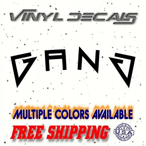 GANG Vinyl Sticker Decal / car truck window drift illest jdm racing ...