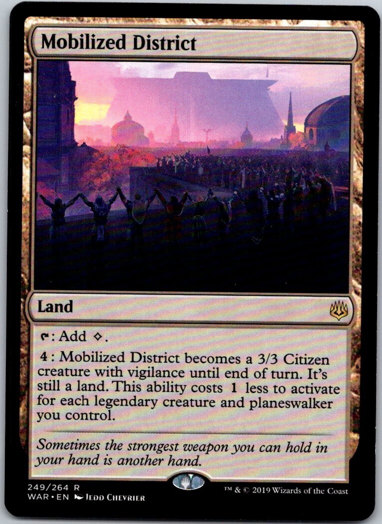 Magic the Gathering Mobilized District War of the Spark MTG Free ...