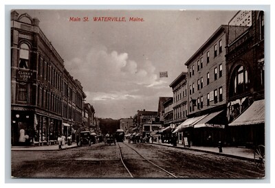 Main Street, Waterville Maine ME Postcard | eBay