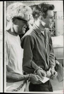 1966 Press Photo Murderer James Cross Jr. & Inmate Guillion Leave ...