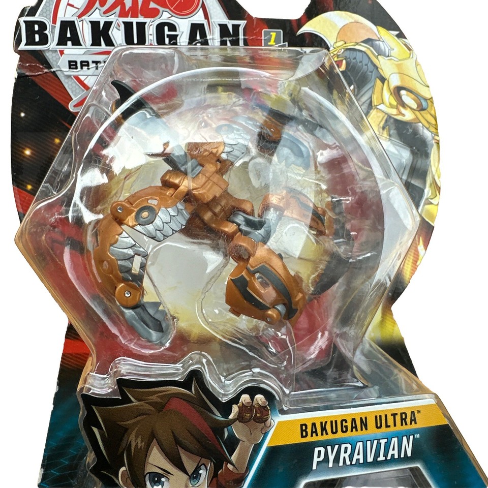 Bakugan Ultra Pyravian Battle Planet Action Figure & Trading Card Set ...