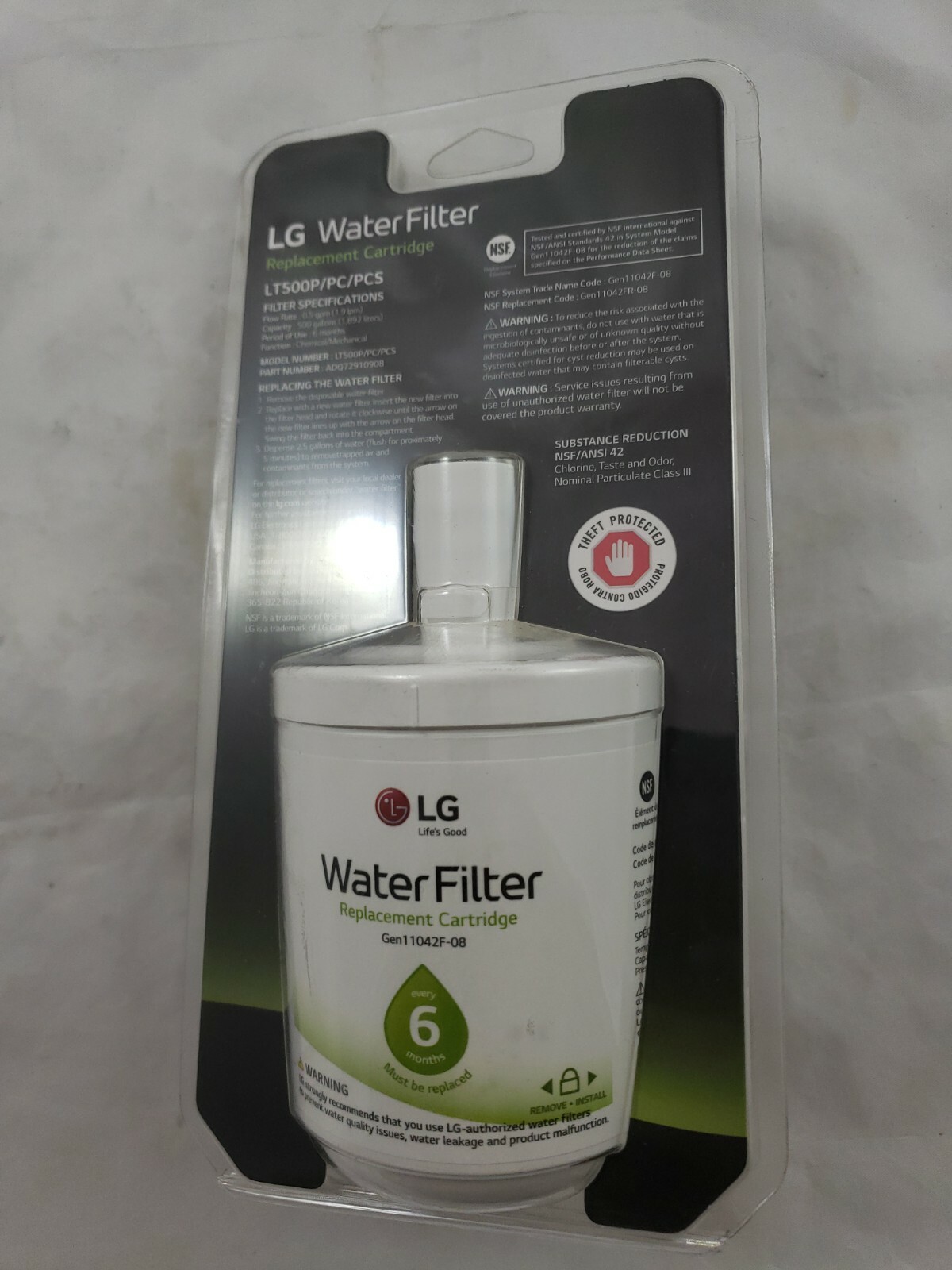 Genuine LG Water Filter LT500P / PC / PCS Water Refrigerator Filter ...
