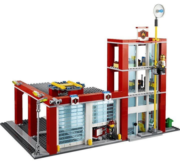 LEGO CITY Fire Station (60004) Factory Sealed in Mint Condition Box ...