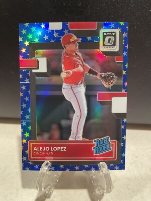 2021 Alejo Lopez Optic Blue Stars Prizm Rated Rookie 15/76 Cincinnati ...