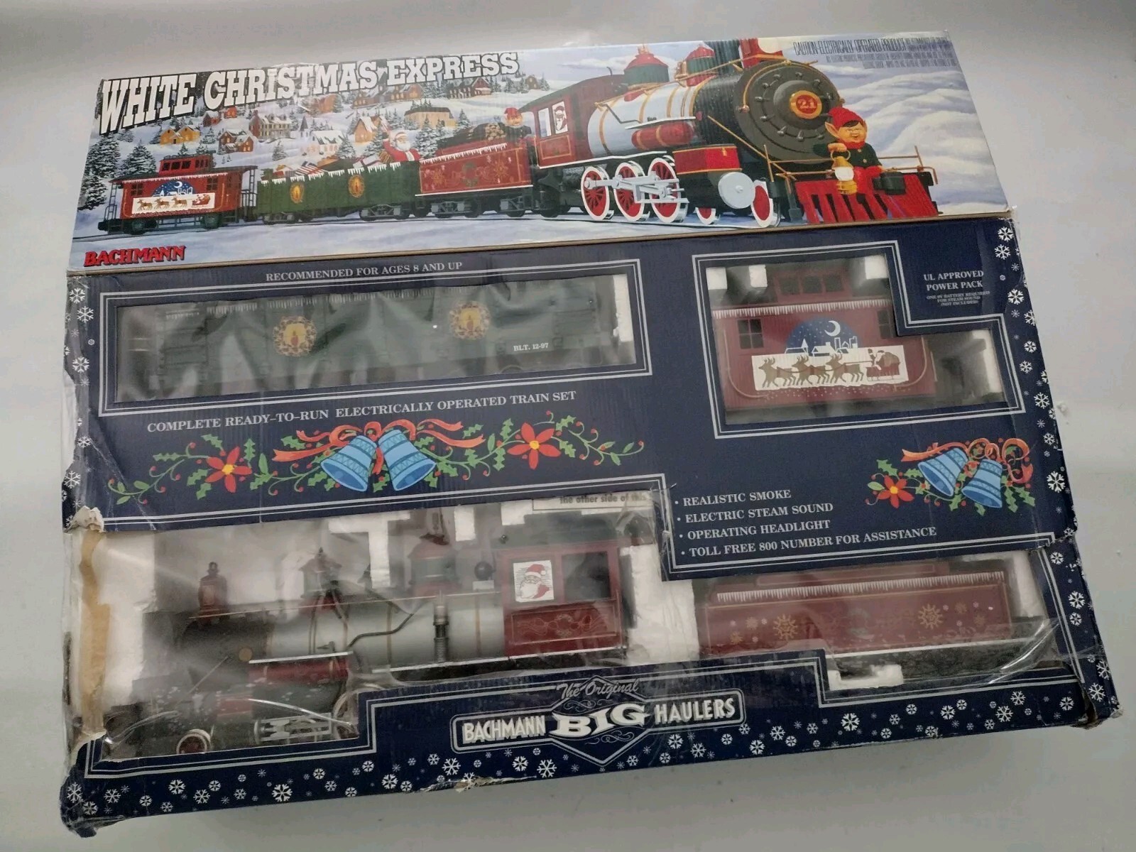 G Scale Bachmann Big Haulers White Christmas Express Train Set No Track ...