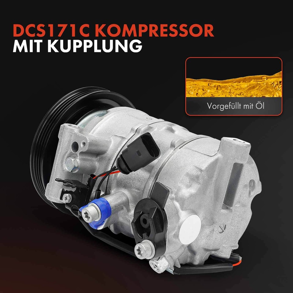 Air Conditioning Compressor for Porsche Cayenne Panamera Audi Q8 4MN ...