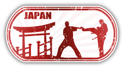 Japan Karate Travel Grunge Stamp Car Bumper Sticker Decal | eBay
