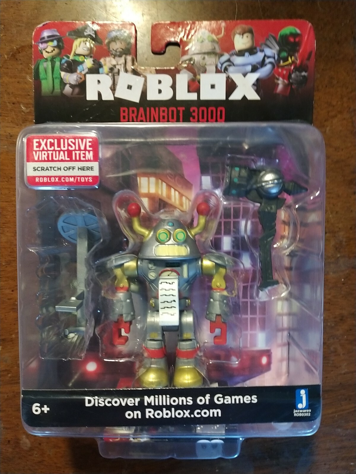 Roblox Action Collection - Brainbot 3000 Figure Pk Exclusive Jazwares ...