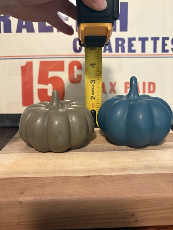 Target Bullseye Set 3 Ceramic Pumpkins For Halloween/ Fall ...