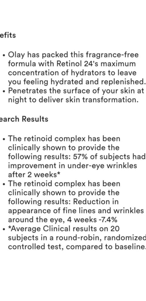Olay RETINOL 24 MAX 2×Peptides SMOOTH RENEW HYDRATE Night Moisturizer ...