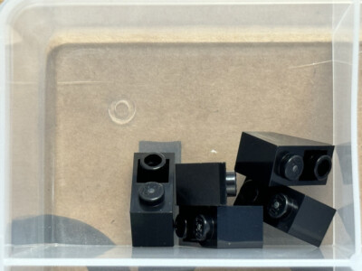 LEGO Parts - Black Slope, Inverted 45 2 x 1 - No 3665 - QTY 5 | eBay