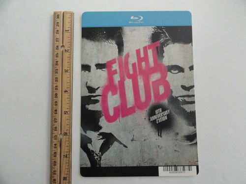FIGHT CLUB - BRAD PITT - BLOCKBUSTER VIDEO BACKER CARD 5.5"X8" -NO ...