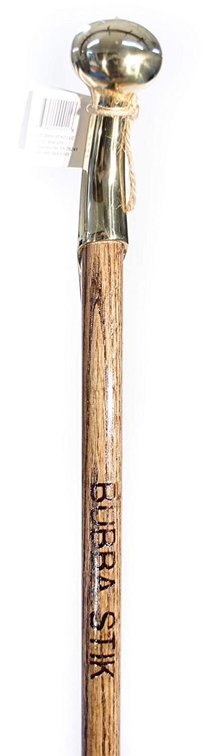 CLASSIC ANTIQUE BRASS BUBBA HEAD HANDLE BROWN 3 FOLD WOODEN WALKING ...