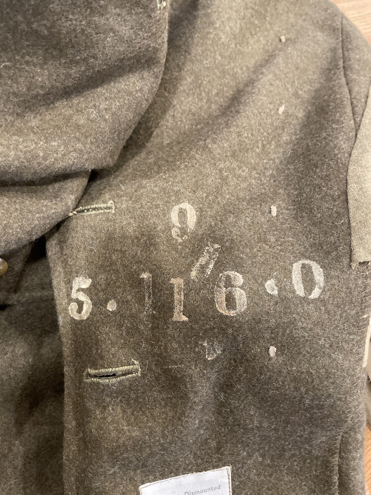 vintage military 1951 pattern great coat size 9. - Gem