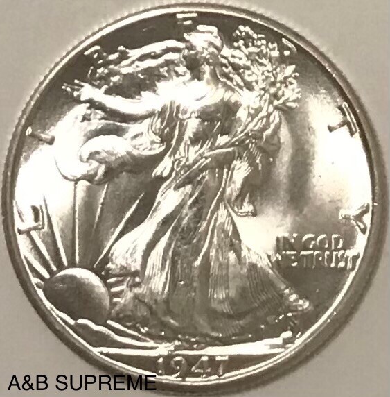 Walking Liberty Half Dollar “D” Mint Mark From Estate OBW Roll CHOI-GEM ...