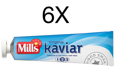 Mills Kaviar Norwegian Caviar Tube Spread Smoked Cod 6X185g | eBay