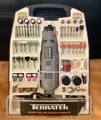 Rotary Tool Set 234 Pieces Accessory kit with case ideal for crafts ...