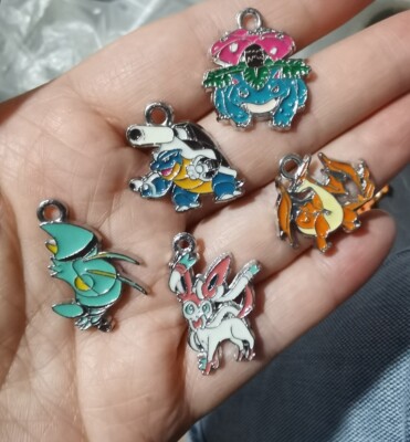 New 50 PCS Japanese anime Enamel Charms Metal Pendants DIY Jewelry | eBay