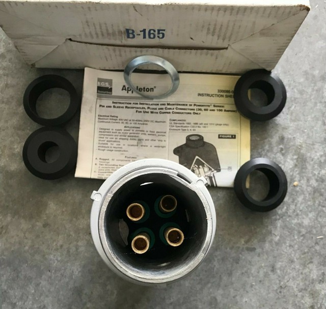 Appleton Electric ACP1034CD Service Inlet Plug for sale online | eBay