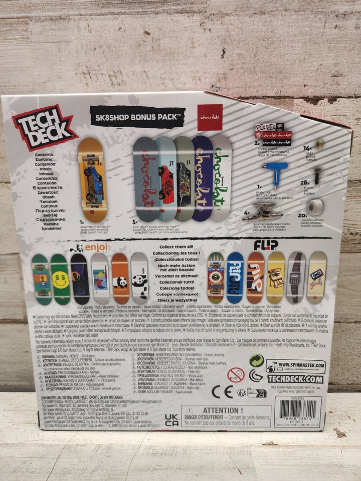 6 NEW TECH DECK Sk8Shop Bonus Pack Skateboard Fingerboard - CHOCOLATE ...