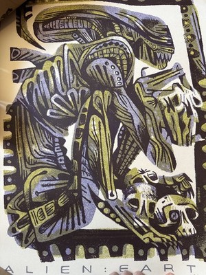 ALIEN EARTH SDCC 2025 Hall H Premiere Mondo Poster Pam Wishbow Variant ...