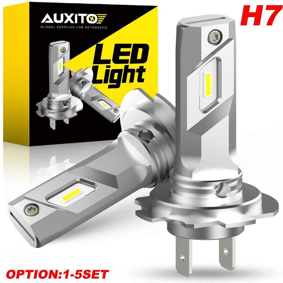 AUXITO H7 LED Headlight KIT Bulb High Low Beam Super Bright White 6500K ...