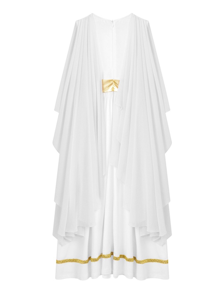 Kids Girls Ancient Greek Costume Roman Dress Grecian Greece Toga God ...