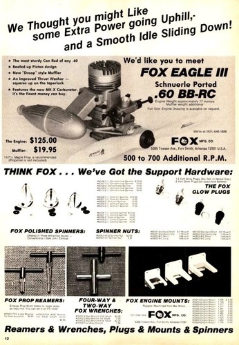 Fox Eagle II III IV 60 Rear Carb RC Engine & Muffler | eBay