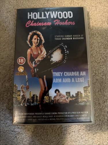 Rare Hollywood Chainsaw Hookers Ex Rental Big Box Vhs Midnight Movies ...