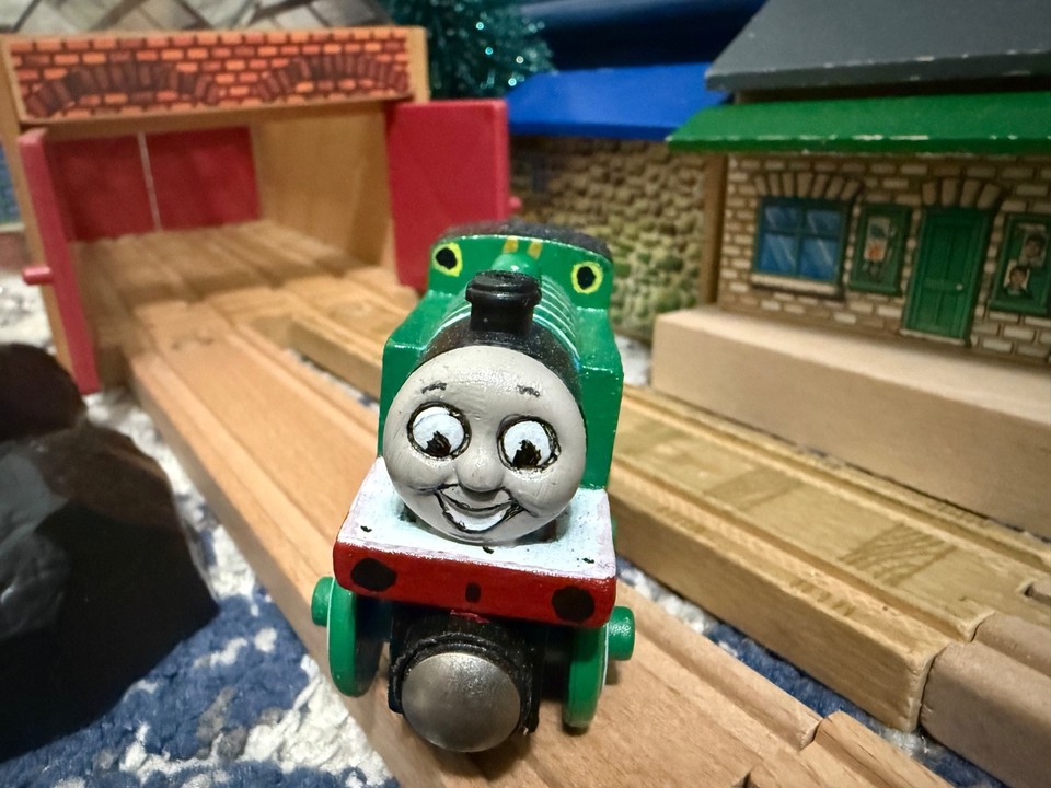 Thomas Wooden Railway - Custom Green LBSC Thomas + RWS Face | eBay