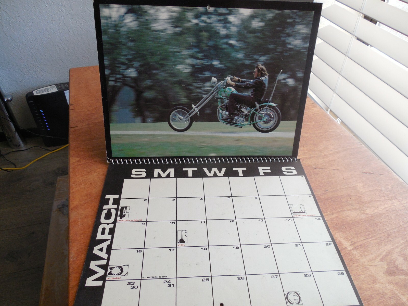 EASYRIDERS 1980 CALENDAR ! HARLEY DAVIDSON CHOPPER BOBBER CULTURE NEVER ...