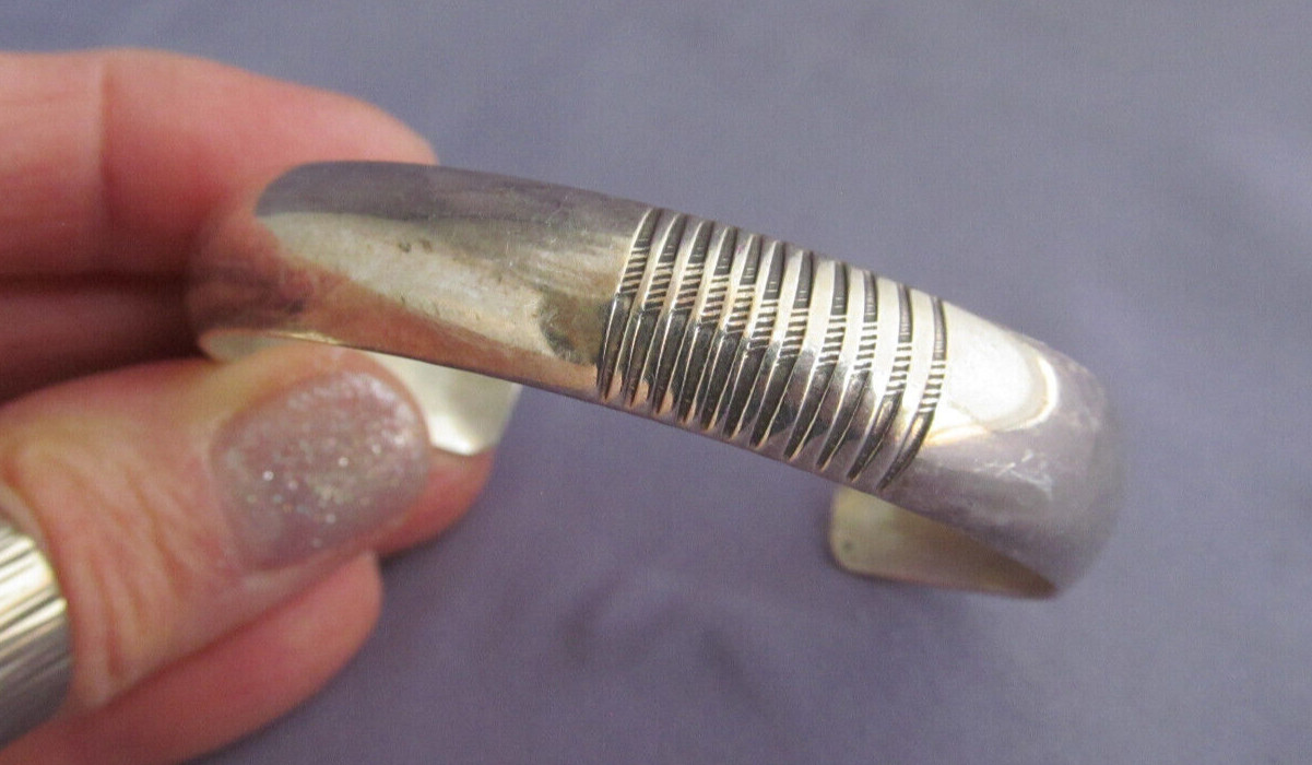 VINTAGE OLD PAWN STERLING NAVAJO JASON LIVINGSTON SIM… - Gem