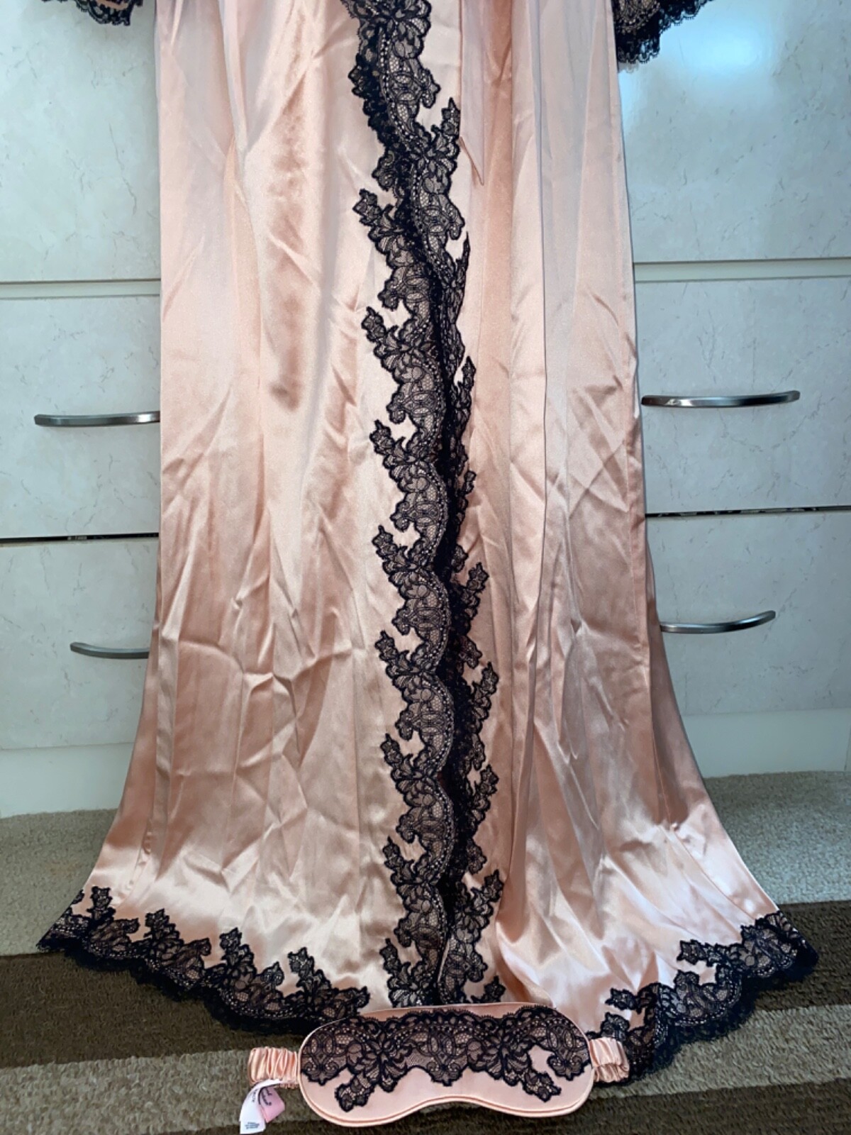 AGENT PROVOCATEUR amelea robe, slip, eyemask - Gem