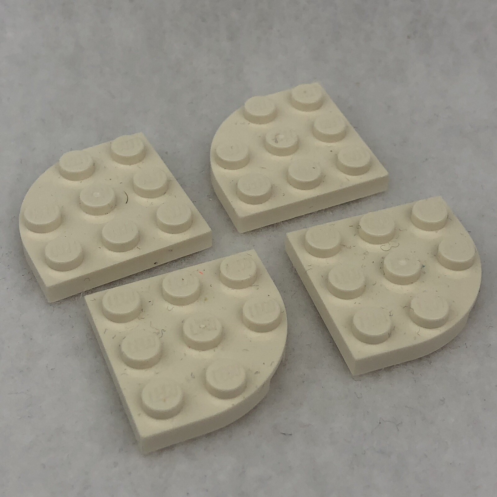 LEGO 30357 White Plate, Round Corner 3 x 3 (x4) | eBay