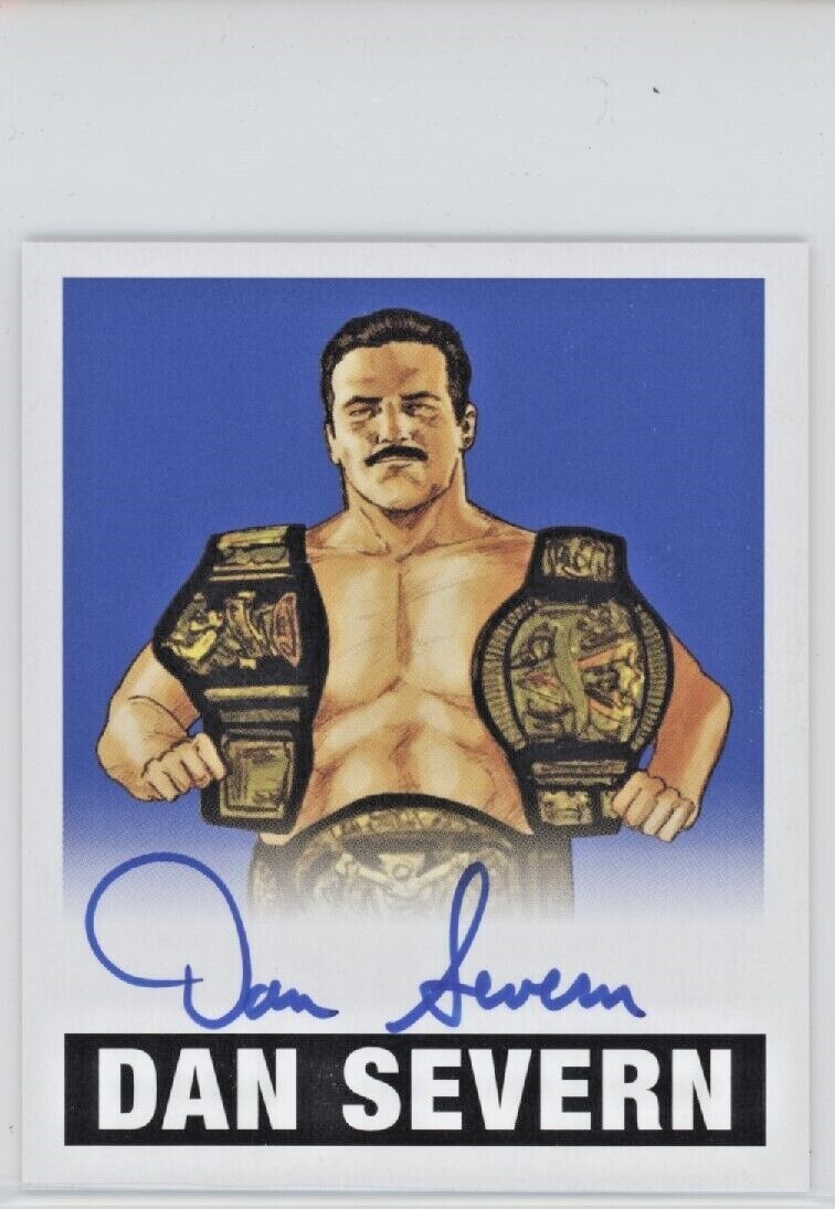 DAN SEVERN 2012 LEAF ORIGINALS WRESTLING AUTOGRAPH BLUE 8/25 AUTO ...