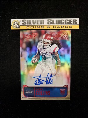2016 Alex Collins Panini Prestige Xtra Points Auto Red #AC RC Rookie ...
