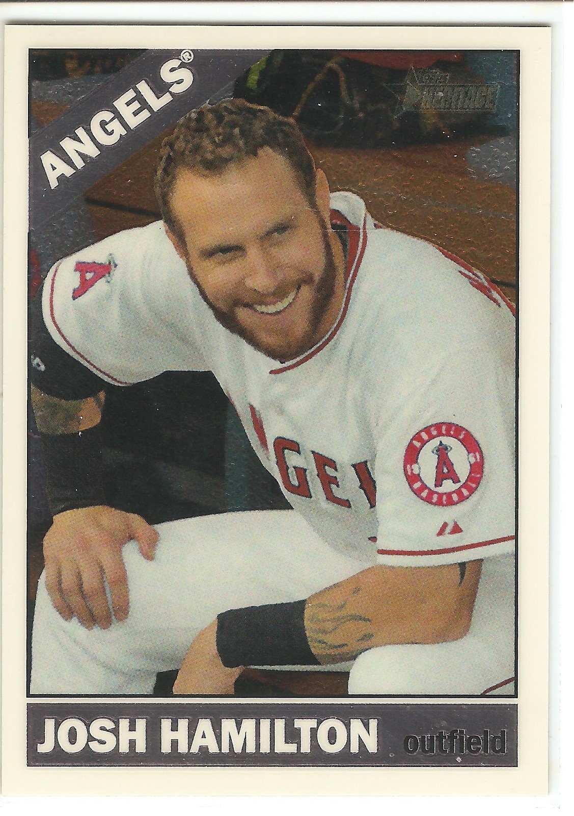 2015 TOPPS HERITAGE JOSH HAMILTON CHROME BASEBALL CARD /999 THC-437 | eBay