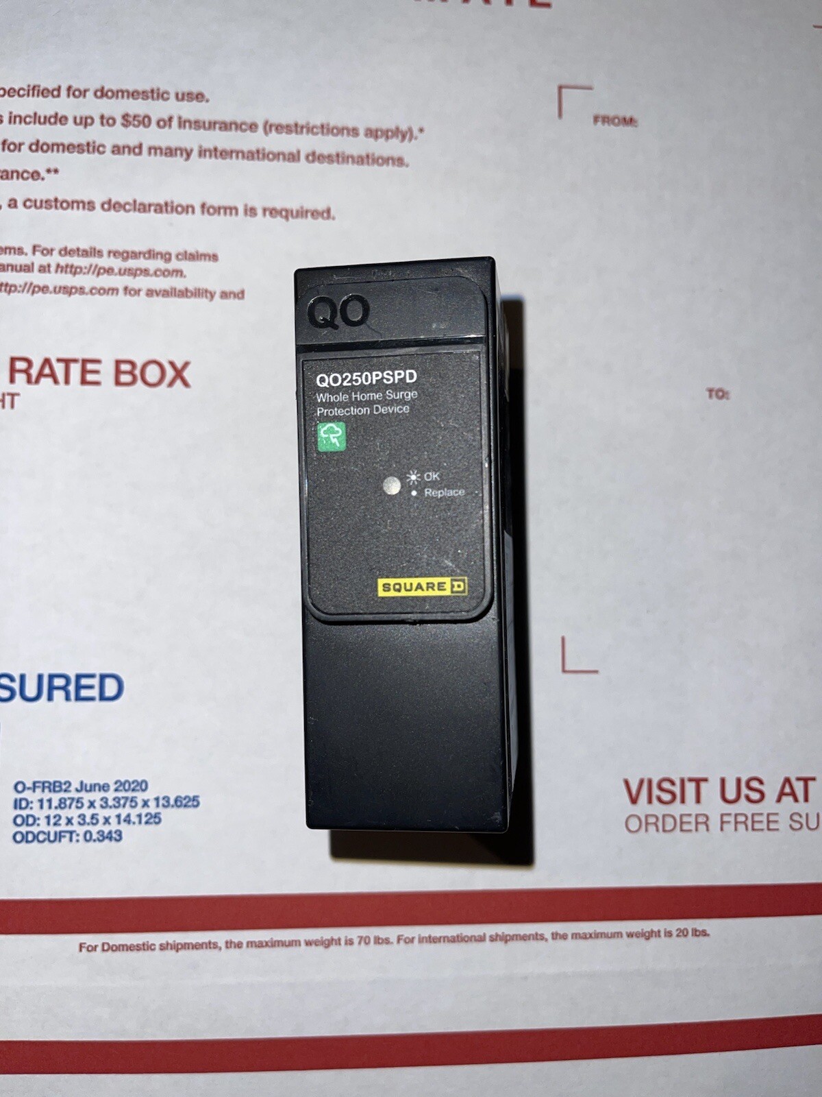 SQUARE D QO250PSPD 120/240V Whole Home Surge Protection Device | eBay