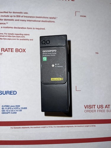 SQUARE D QO250PSPD 120/240V Whole Home Surge Protection Device ...